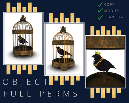 Second Life Marketplace - [ Object ] - Crow King - DEMO